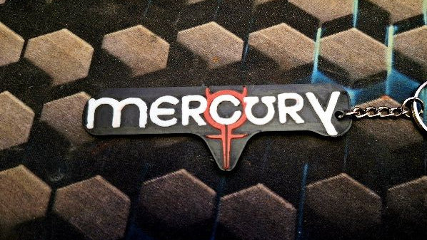 Mercury@Machinewerks Logo Keychain – Forgotten Forge Creations